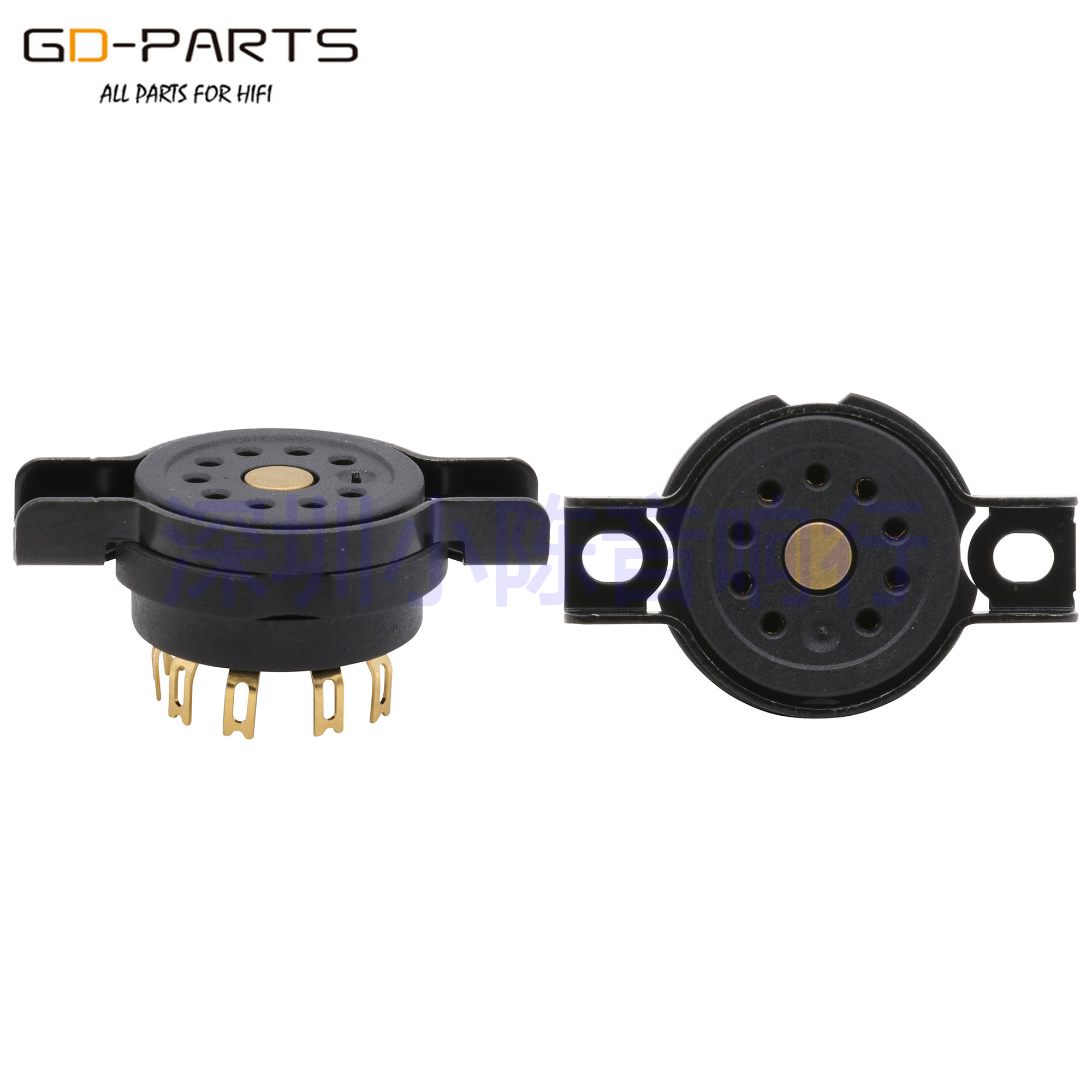 EIZZ大八脚电子管座4/8/9脚胆插座用于KT88 300B 12AX7 6SN7 274B_虎窝淘