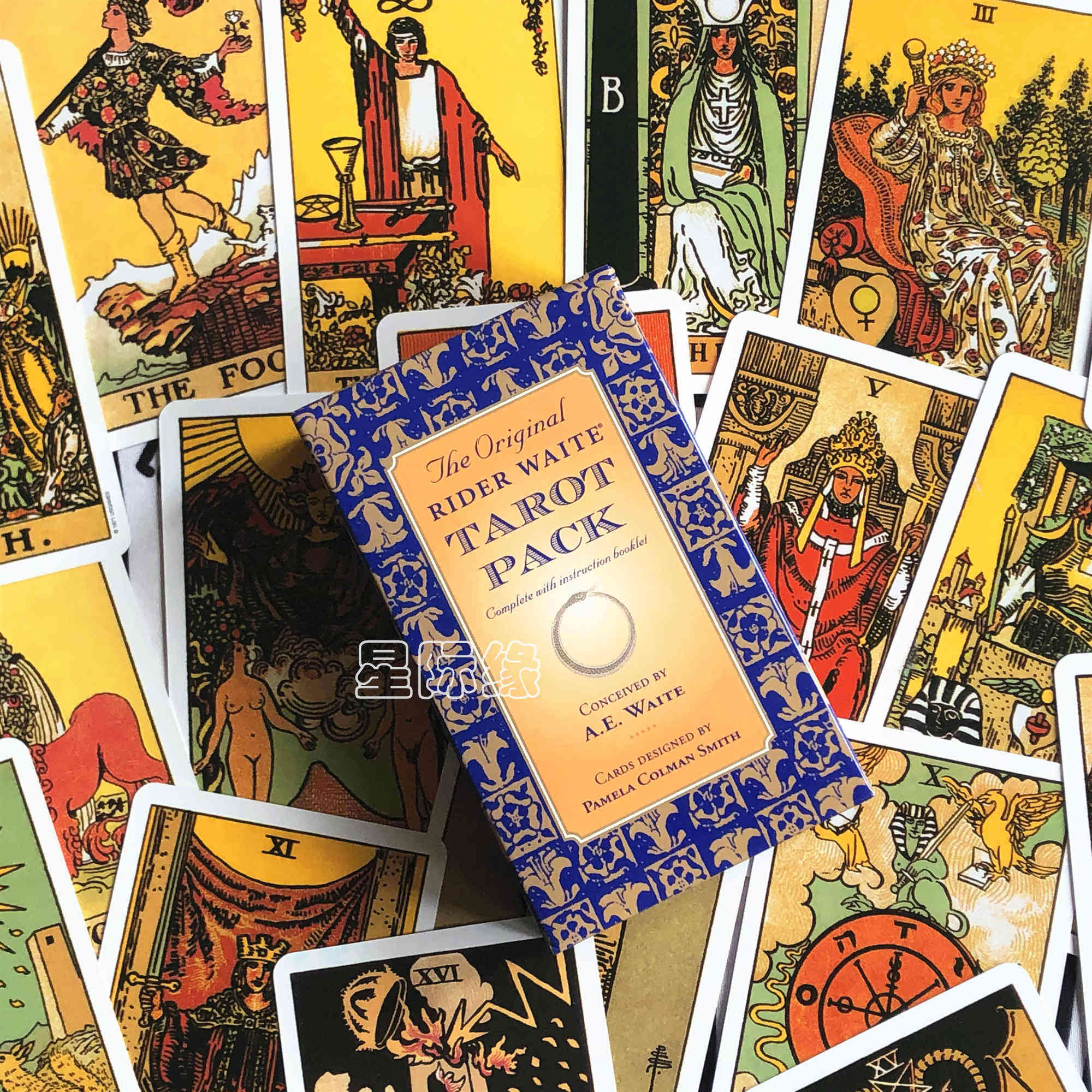 初学百年韦特Smith Waite Tarot史密斯伟特卡罗牌英文桌游戏纸牌_虎窝淘