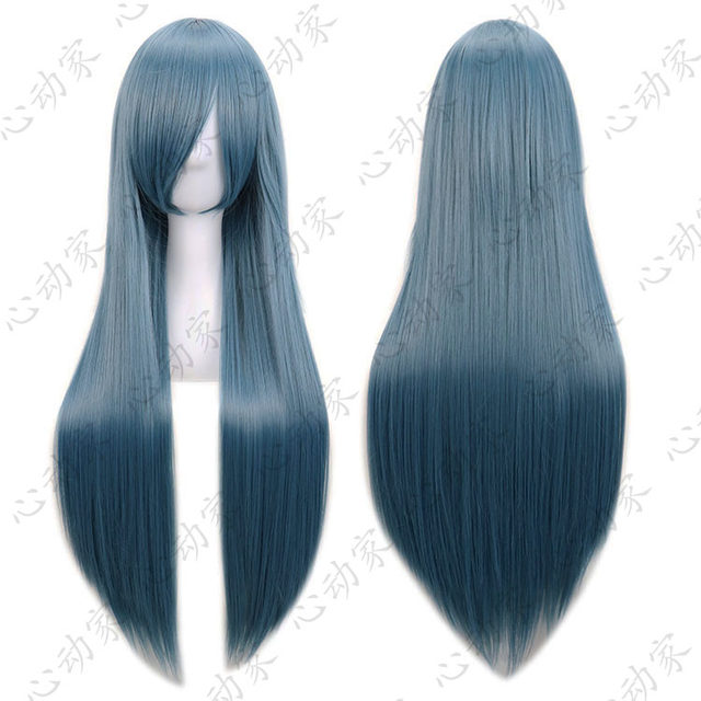 Heart-warming Mao Niang Style Face Shaping Cos Universal Color Wig 80cm ...
