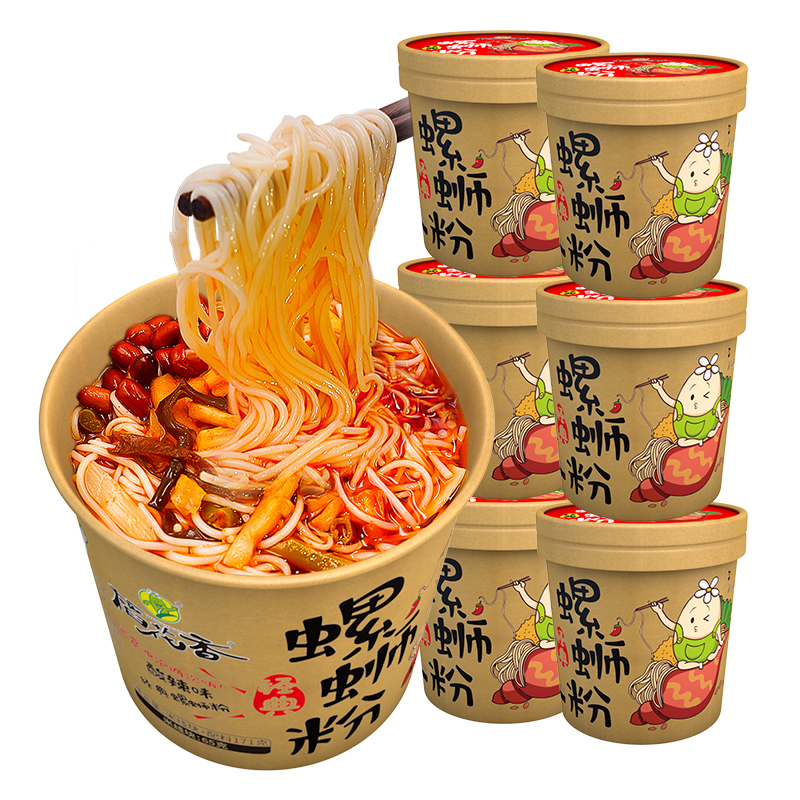 稻花香螺蛳粉免煮冲泡米线酸辣粉丝米粉方便面泡面夜宵171g*6桶_虎窝淘