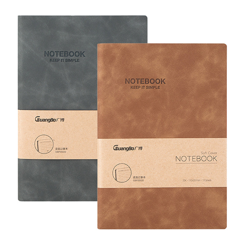 包邮广博A5超厚皮面记事本子商务笔记本 25K 120张单本金丝绒系列_虎窝淘