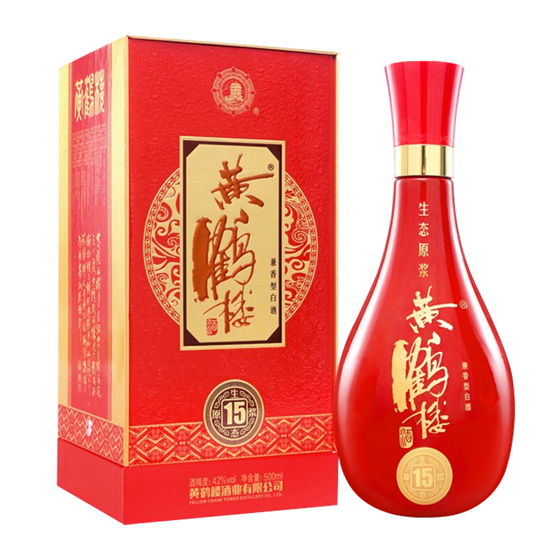 88VIP：黄鹤楼酒生态原浆15 兼香型白酒42度500ml单瓶装婚庆宴请送礼，116.6元—— 慢慢买比价网