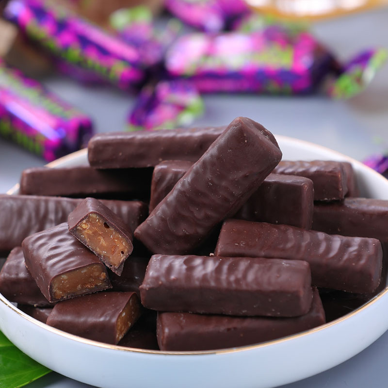 KDV俄罗斯原装进口紫皮糖KPOKAHT正品巧克力夹心糖果喜糖休闲零食_虎窝淘