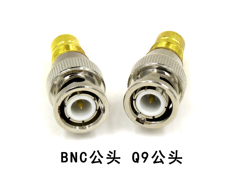 纯铜L9母头转BNC公头 L9/BNC-KJ转换头 Q9J转L9K 2兆头 2M测试头_虎窝淘