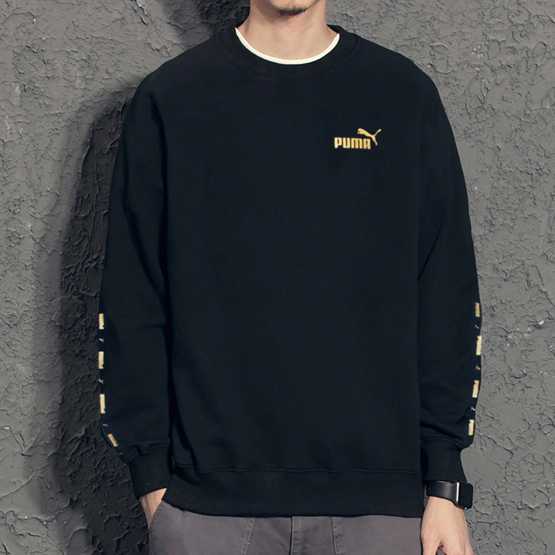 PUMA彪马卫衣男2024春秋新款官方旗舰运动服外套加绒休闲套头衫男_虎窝淘