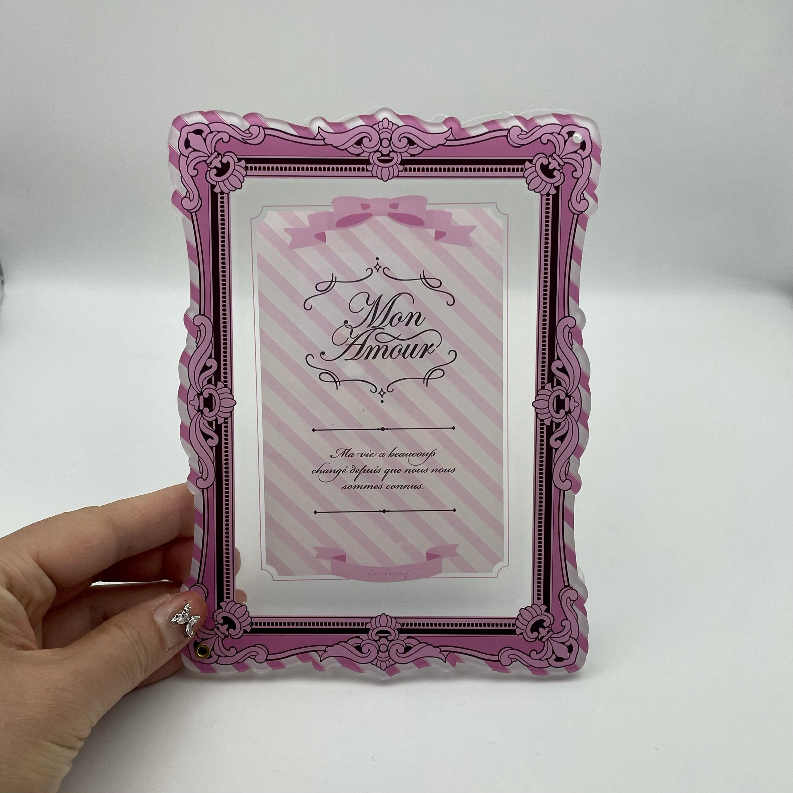 fukuya经典框大框亚克力谷美展示架ins风明信片收纳拍立得摆件_虎窝淘