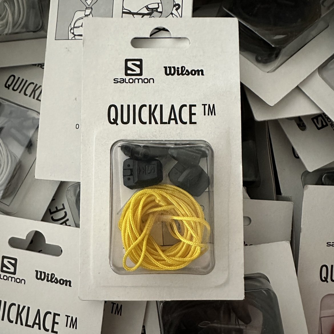 Salomon萨洛蒙Quicklace Kit快速鞋带越野跑步3D XT6鞋带黑白色_虎窝淘
