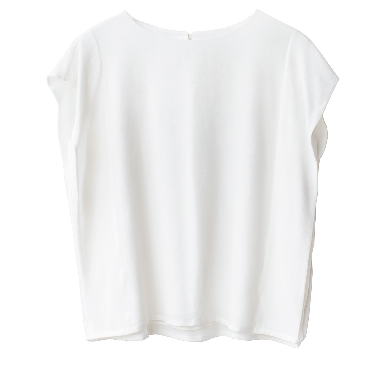 YuanYin夏天复古法式ins优雅经典chic短袖白极简显瘦真丝T恤上衣_虎窝淘