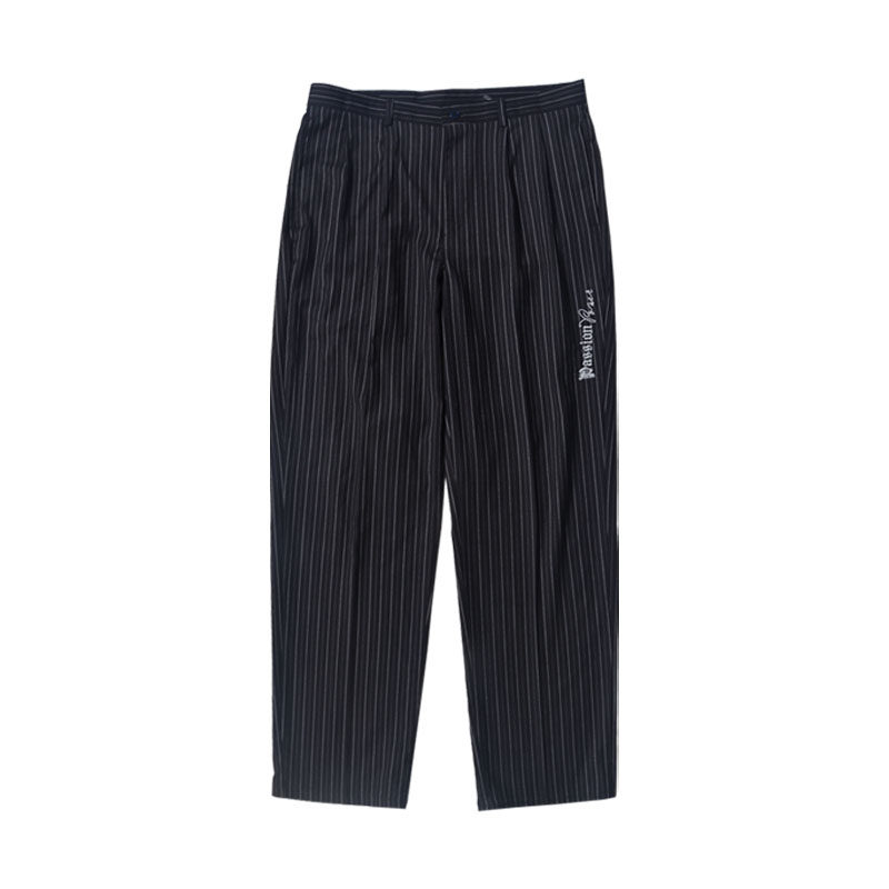 popping裤子男locking条纹西裤男潮hoan机械舞直筒宽松潮流百搭_虎窝淘