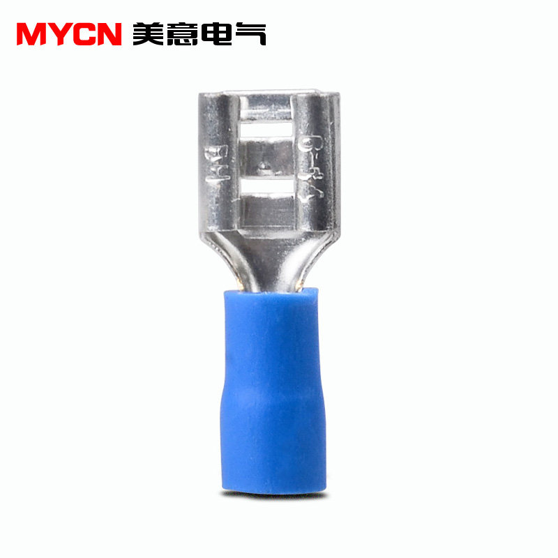 FDD2-250母预绝缘端子接线端子拔插式插簧端子铜鼻子线耳1000只_虎窝淘