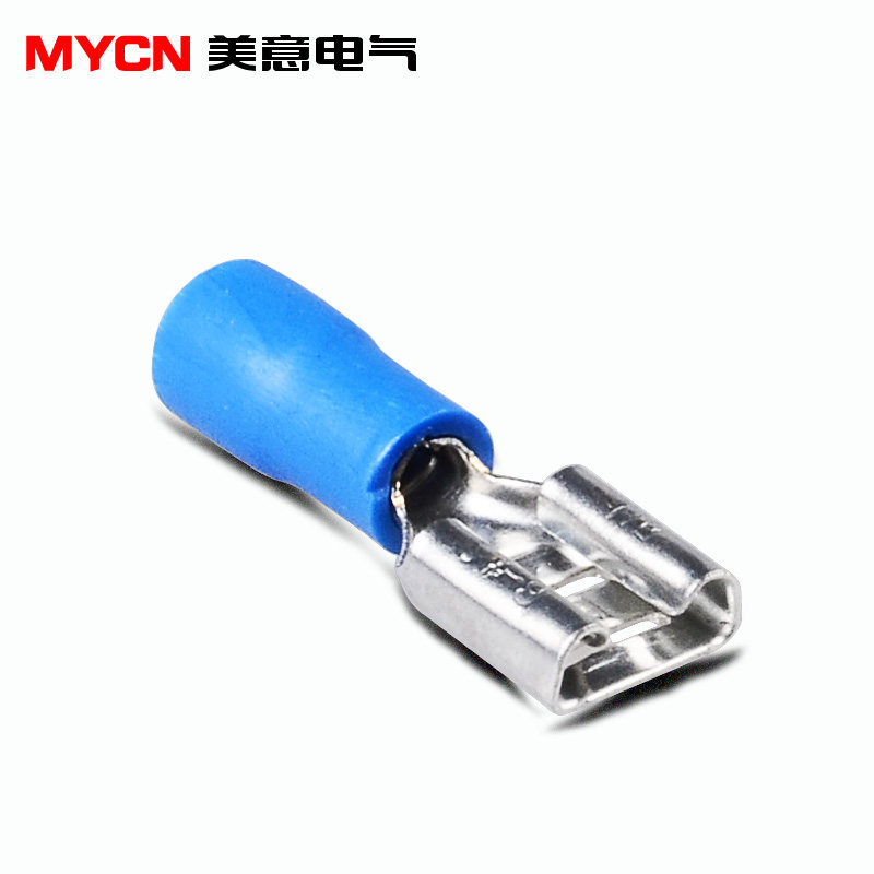 FDD2-250母预绝缘端子接线端子拔插式插簧端子铜鼻子线耳1000只_虎窝淘