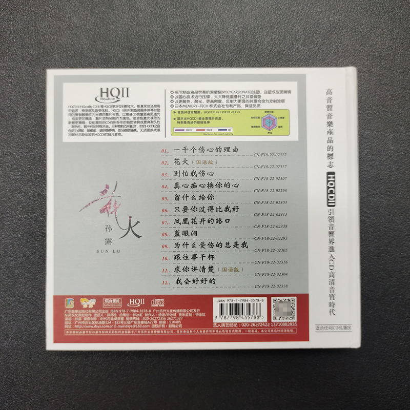 正版孙露新专辑《花火》HIFI试音碟煲机音乐发烧天碟HQCD2头版_虎窝淘