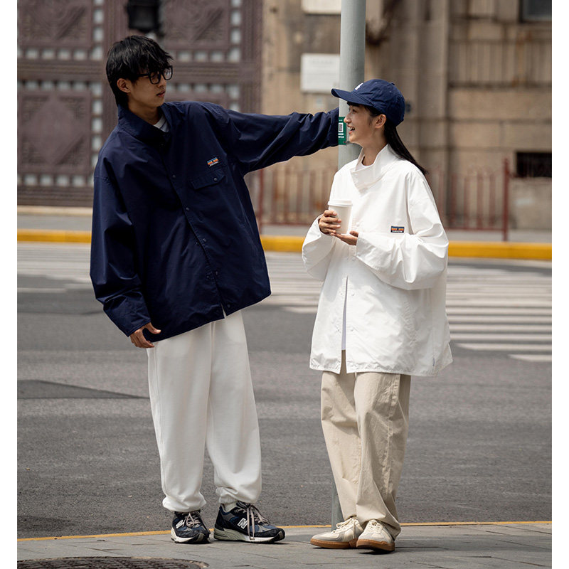 BDCT 22AW日系休闲宽松立领夹克男潮牌秋季新款百搭oversize外套_虎窝淘