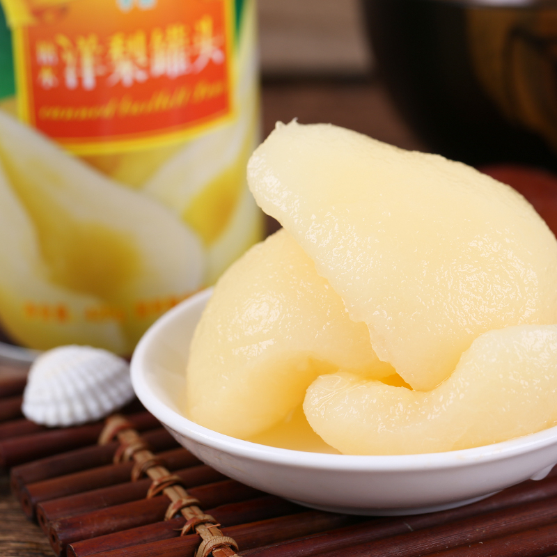 5罐糖水洋梨罐头2125g梨子水果罐头恒裕易拉罐大部分地区包邮_虎窝淘