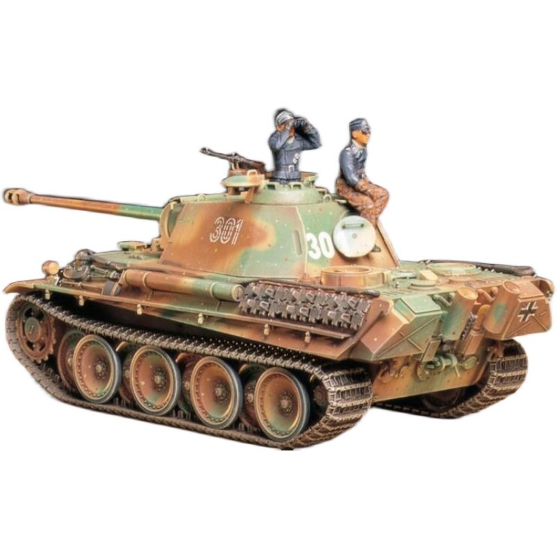 田宫 TAMIYA 1/35德軍豹式G型後期型 Panther Type G(35176)_虎窝淘