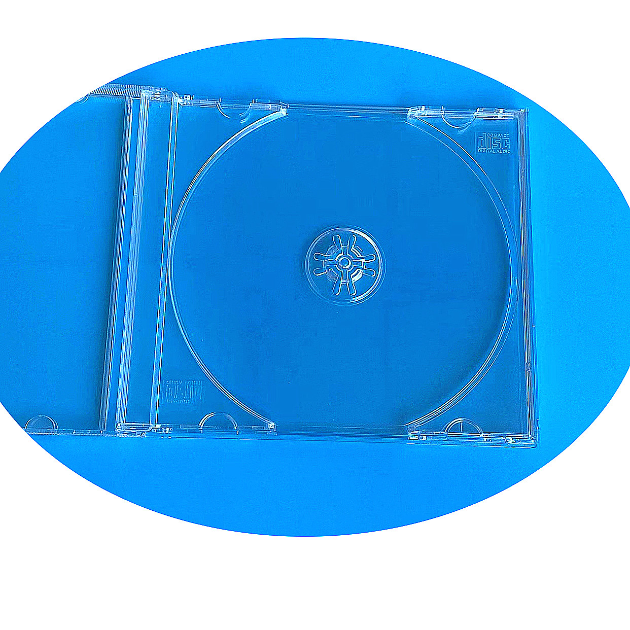 单片装CD盒音乐唱片专辑光盘碟片盒透明盒正方形可插封面收纳盒_虎窝淘