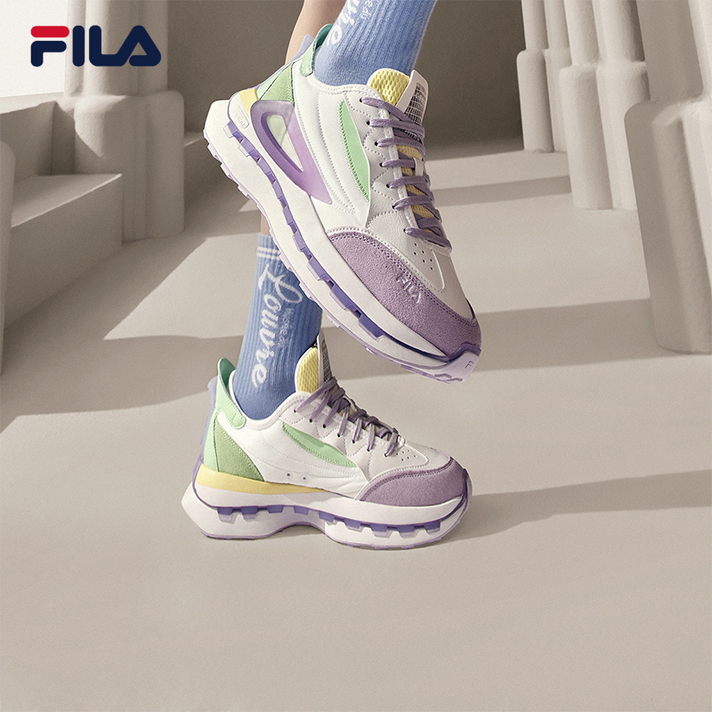 FILA斐乐KM女鞋老爹鞋复古时尚厚底跑步鞋休闲鞋摩登个性运动鞋女_虎窝淘