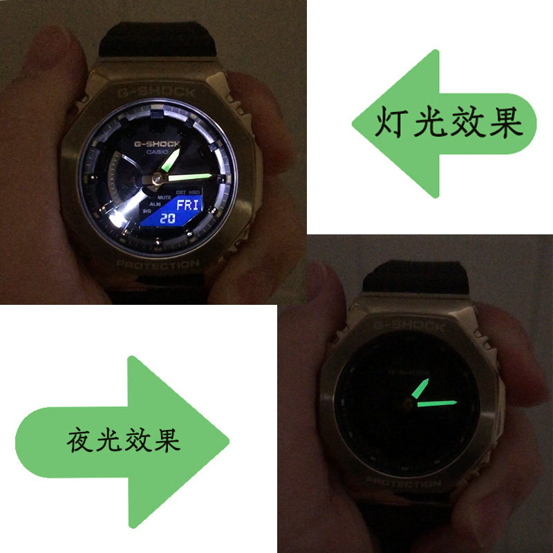 卡西欧 GM-2100G-1A9/B-3A/4A/N-2A/SS-1A/MF-5A防水电子男腕手表_虎窝淘