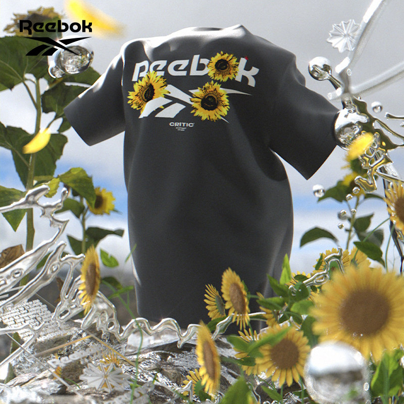 [CRITIC联名]Reebok锐步官方夏季男女经典舒适印花圆领短袖T恤_虎窝淘