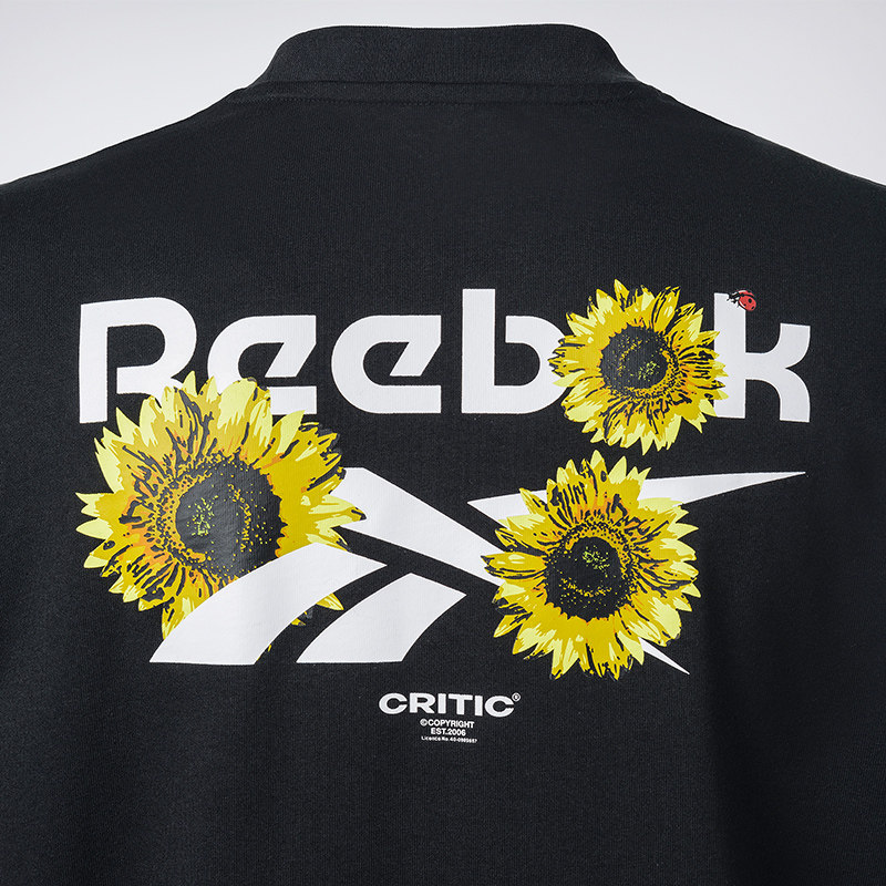 [CRITIC联名]Reebok锐步官方夏季男女经典舒适印花圆领短袖T恤_虎窝淘