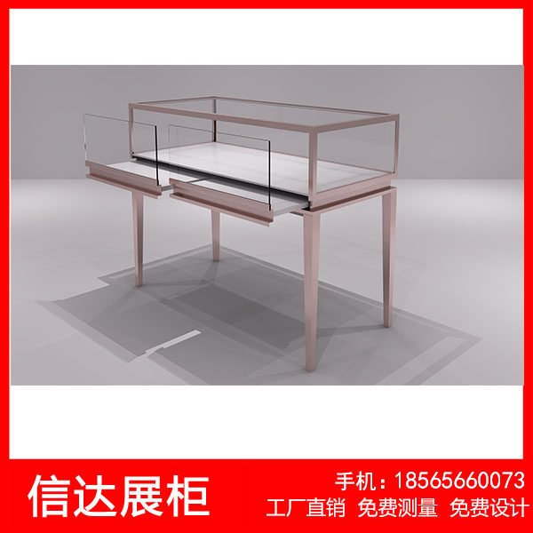 不锈钢珠宝奢侈品产品展柜展示柜玻璃柜台首饰柜台精品展柜定做_虎窝淘
