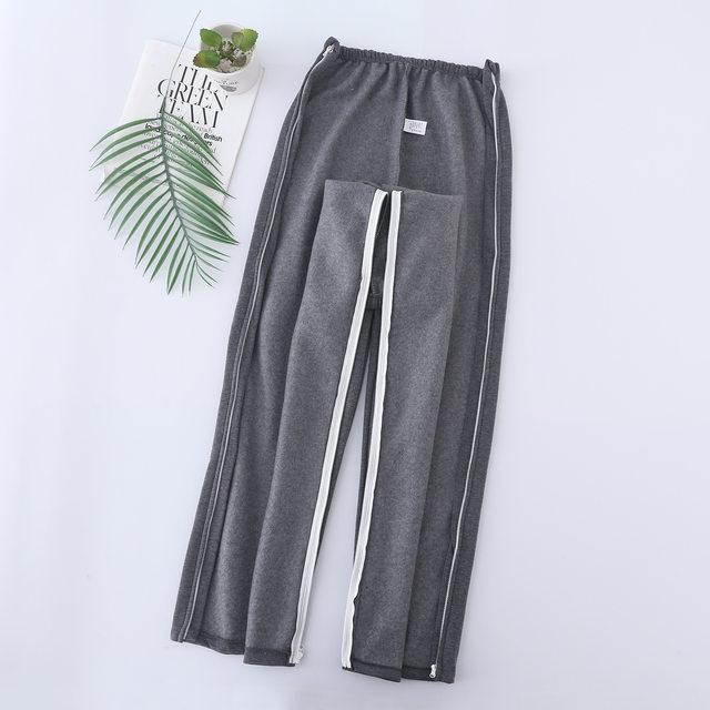 Spring and Autumn Bilateral Zipper Fully Open Trousers for Men and ...