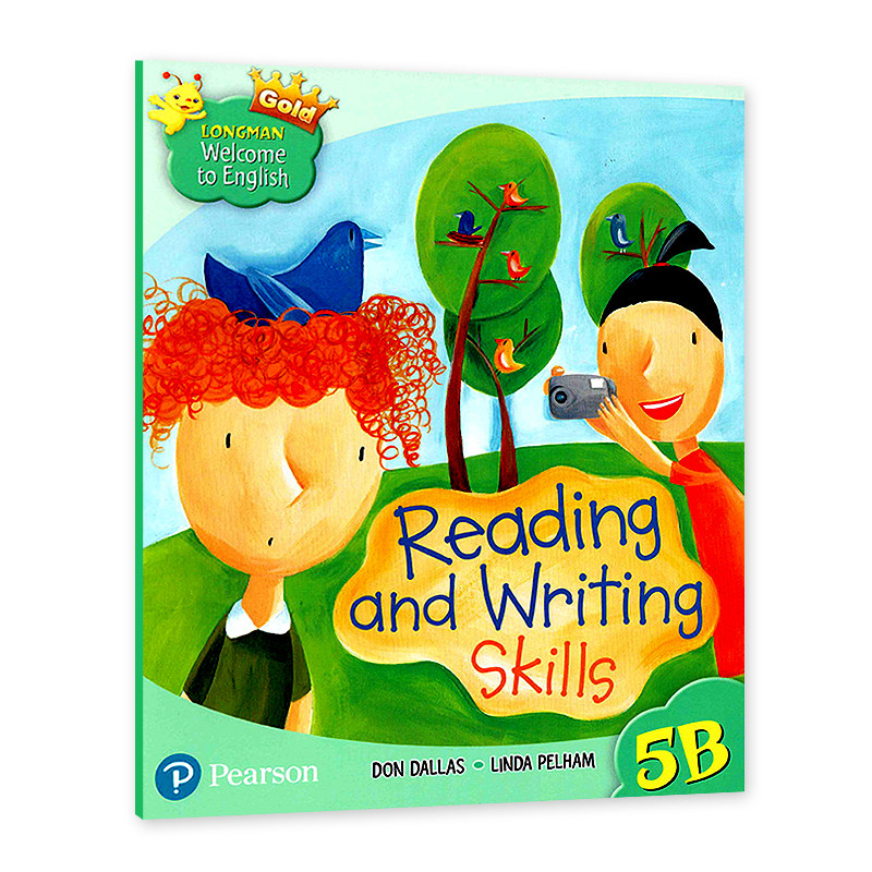 新版香港朗文小学英语教材 Longman Welcome to English 5B Gold新版读写练习册 reading and ...