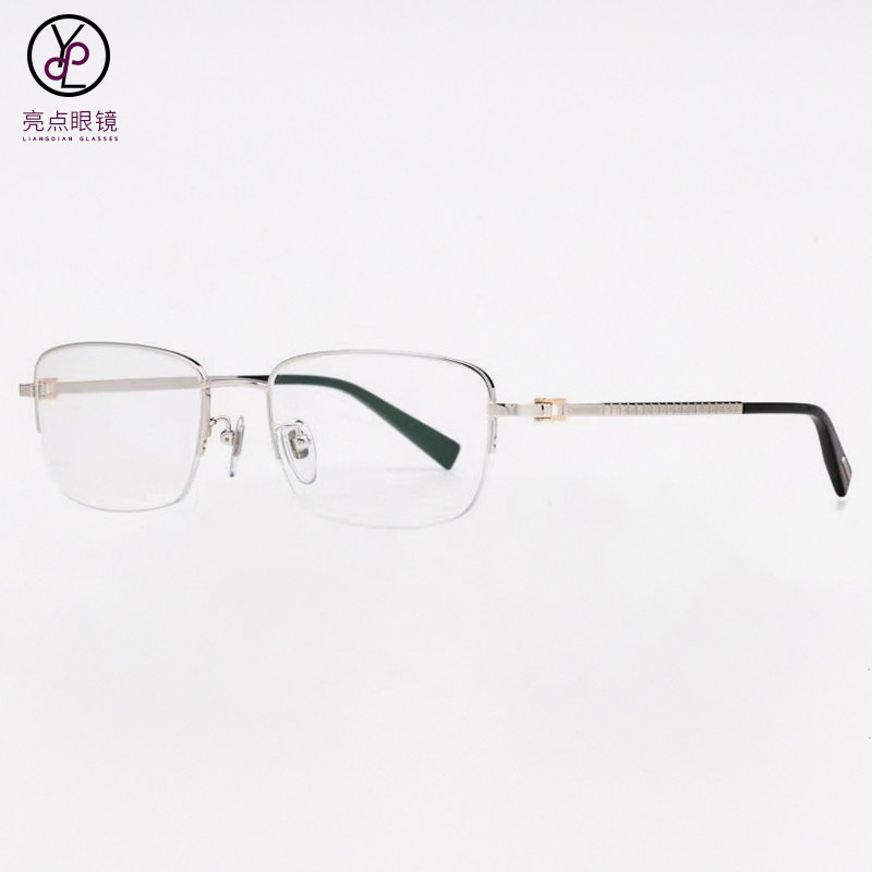 正品 Chopard眼镜架男纯钛半框新款商务方形VCHF02J萧邦眼镜框_虎窝淘