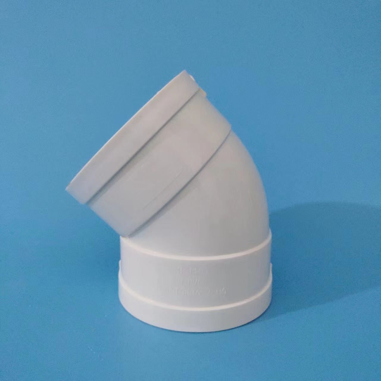 PVC45度承插弯头下水缩口排水管配件雨水直弯接头50/75/110/160_虎窝淘