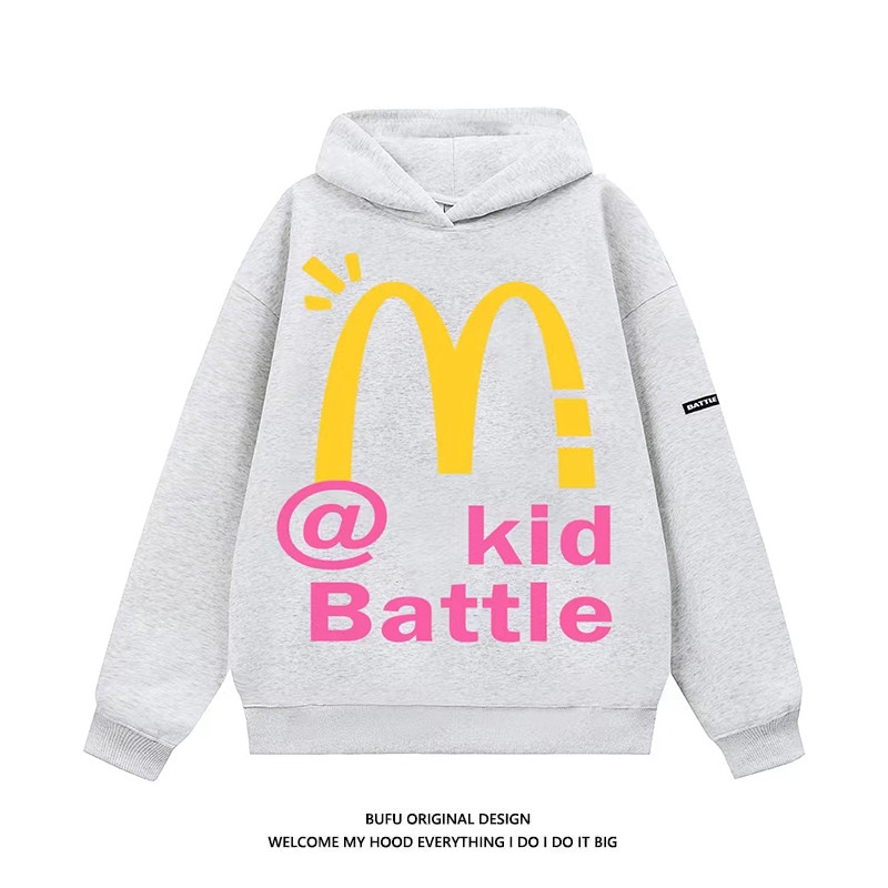 亿万少年BUFU国潮牌趣味恶搞连帽卫衣男女情侣款oversize帽衫外套_虎窝淘