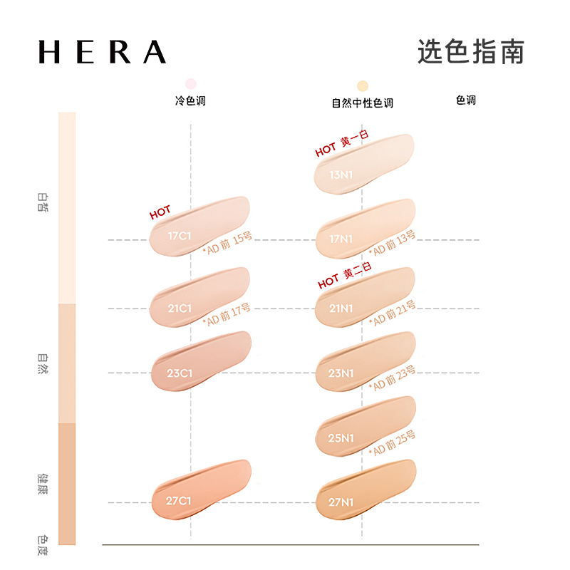 Hera赫妍官方黑金气垫bb霜遮瑕保湿粉底液持久不脱妆赫拉正品气垫_虎窝淘