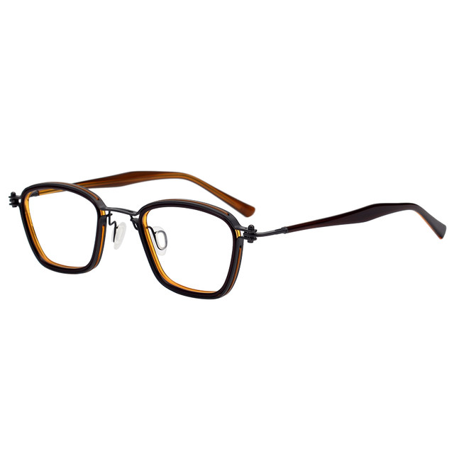 Designer model! Japanese hand -made pure titanium ultra -light men's ...