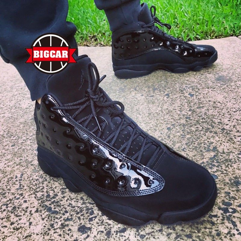 Air Jordan 13 AJ13黑猫毕业典礼黑漆皮 884129 414571-012_虎窝淘