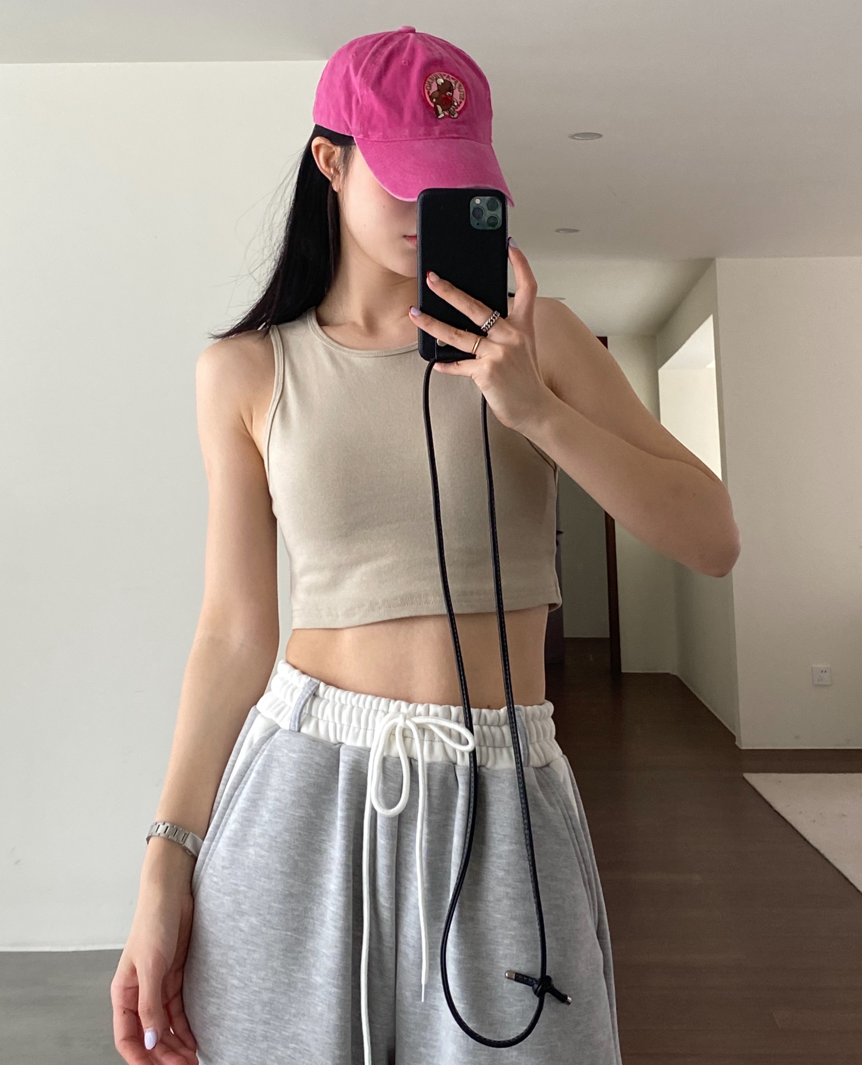 D YANGJUN纯色基础打底针织背心女秋款韩版简约修身内搭吊带上衣_虎窝淘