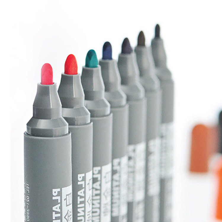 白金白板笔WB-45擦拭干净办公教师会议白板专用笔色浓黑色蓝红绿_虎窝淘