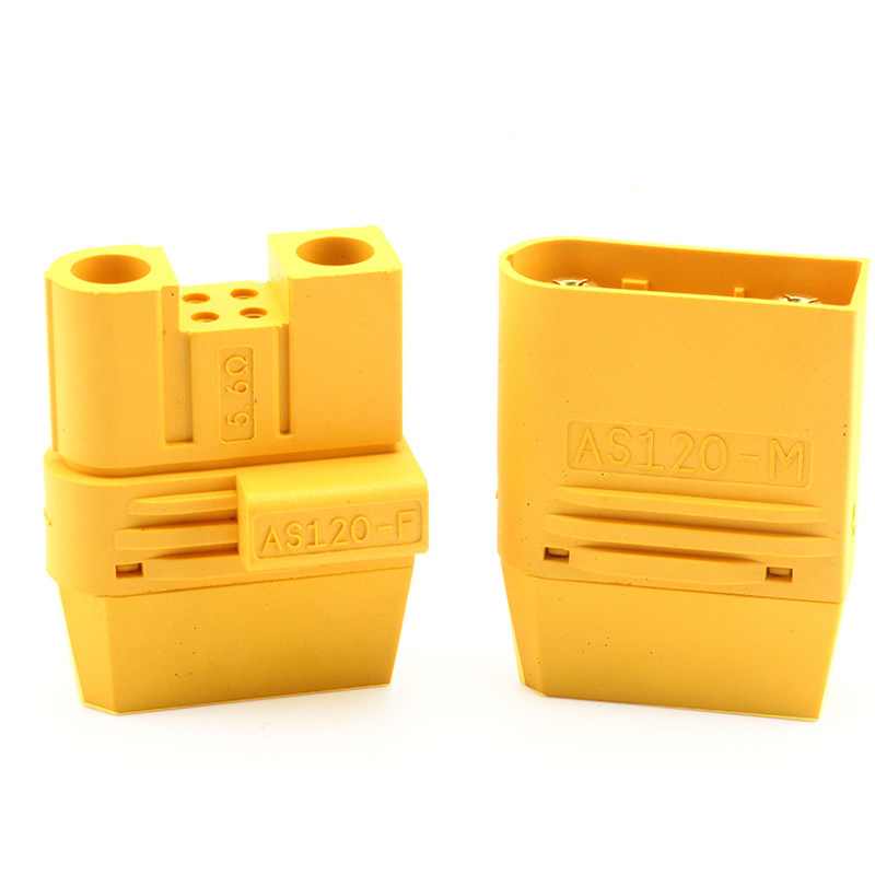 艾迈斯Amass AS120插头航模无人机穿越机植保机锂电池防打火插头_虎窝淘