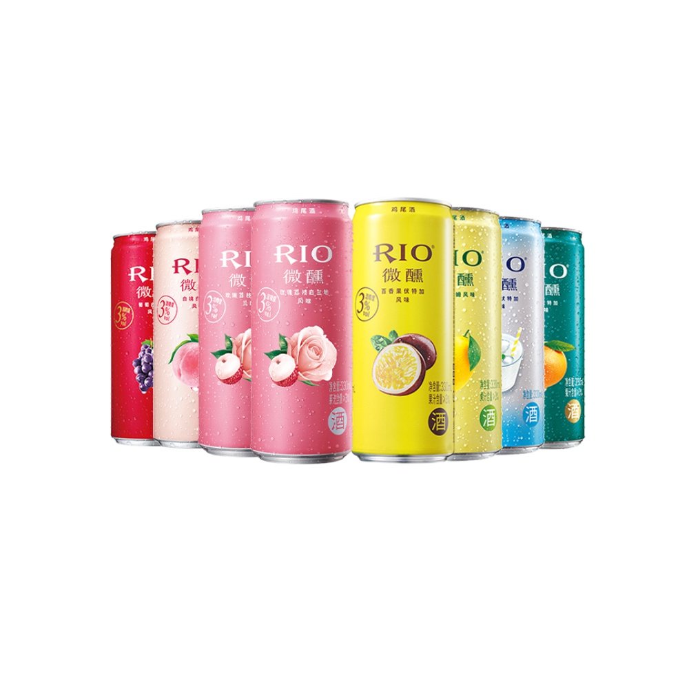 RIO锐澳3度微醺7口味330ml*8罐果酒洋酒预调鸡尾酒套装-淘宝精选优惠折扣商品-小贵子购物精选