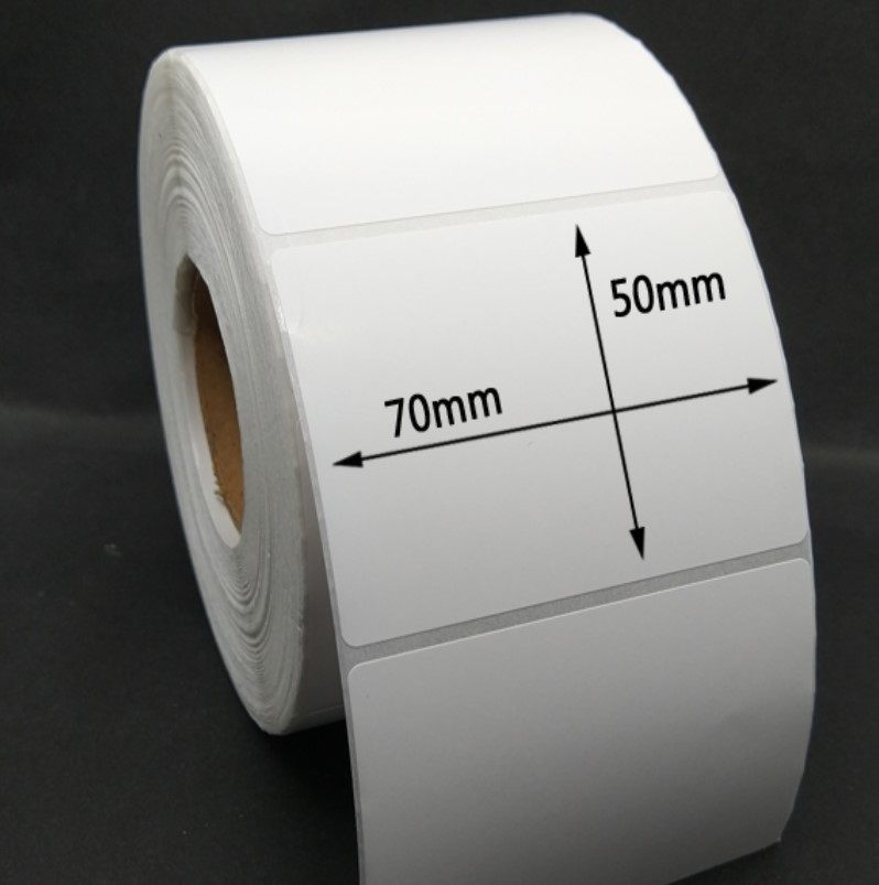 加粘70X50条码标签纸TSC247 342 345 ZD420 421铜版不干胶打印纸_虎窝淘
