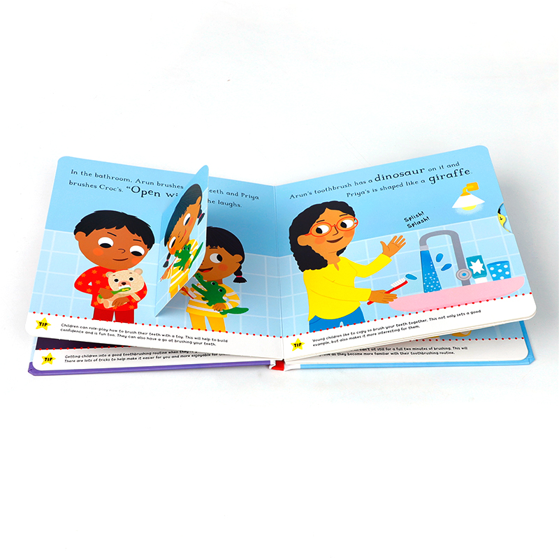 预售英文原版 Big Steps: Let's Brush Our Teeth Big Steps系列：让我们刷牙吧儿童性格行为习惯养成机关 ...