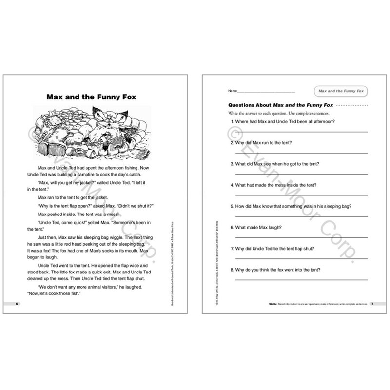 英文原版 Read and Understand with Leveled Texts Grade 2分级阅读理解练习二年级 Evan ...