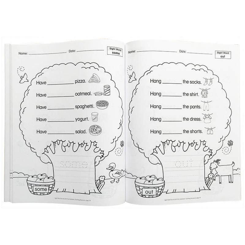 英文原版 sight word trees观察词树学乐练习绘本儿童启蒙早教进口图书平装大开小学课外英语提升阅读单词作业巩固学习附答案_虎窝淘