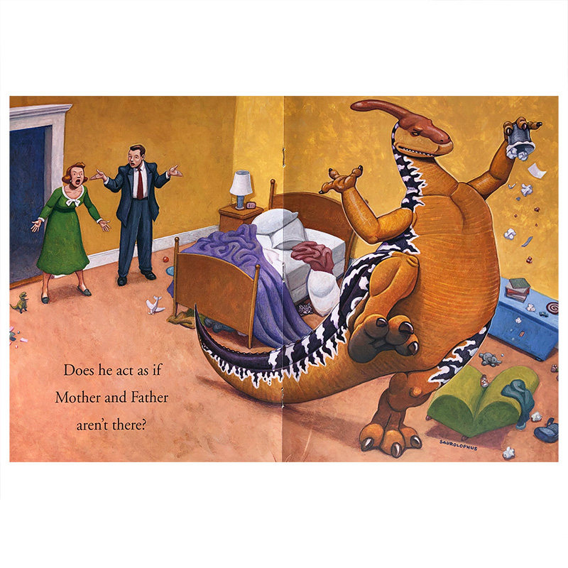 英文原版进口HOW DO DINOSAURS SAY I'M MAD!恐龙怎么会说我疯了亲子互动阅读早教书籍3-5岁低幼儿童情感情绪启蒙认知绘 ...