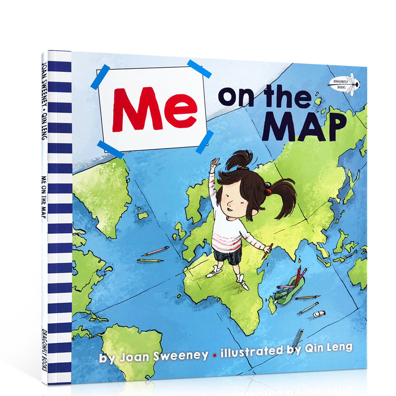 英文原版绘本Me on the Map从地图上找到我吴敏兰绘本123第115本儿童科普认知地理位置图画书英文阅读育儿学前教育童书_虎窝淘