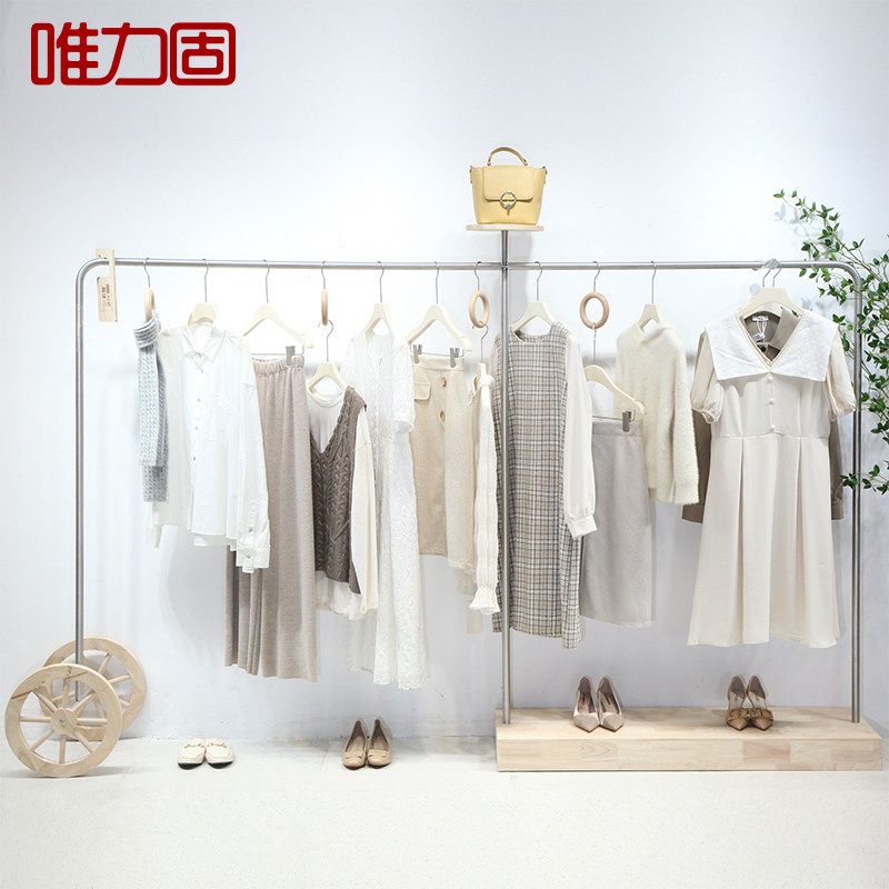 服装店挂衣架中岛架落地式女装店展示架集合店专用服装架陈列道具_虎窝淘