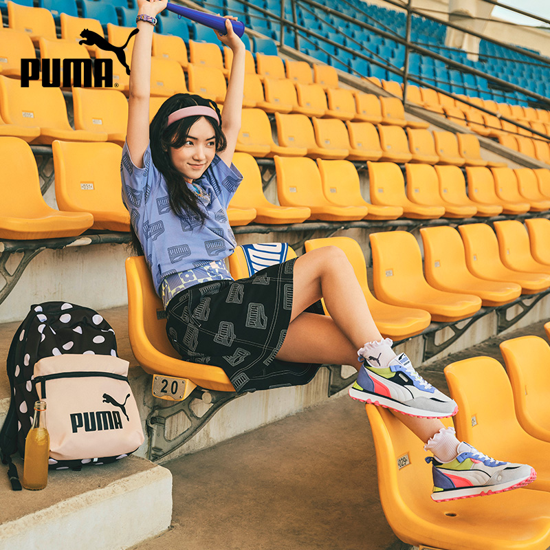 PUMA彪马官方拼接印花双肩包书包 PHASE AOP 078046_虎窝淘