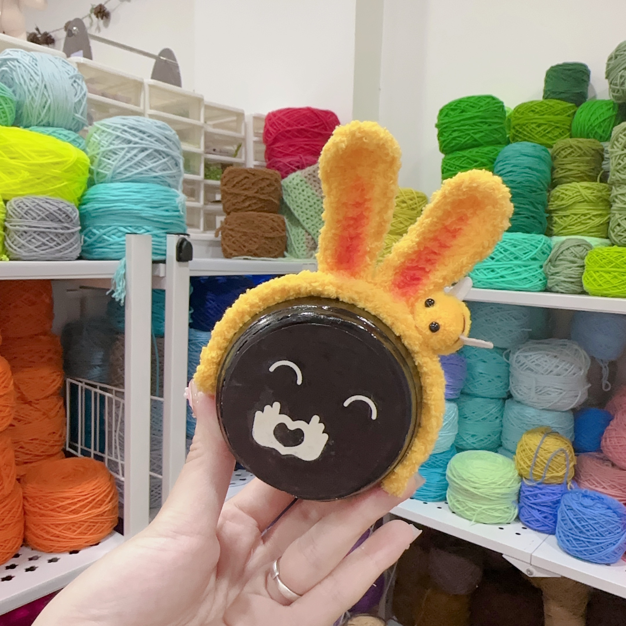 适用蔚来nomi帽子机器人es6/et5/es7汽车用品et7内装饰兔兔发箍_虎窝淘