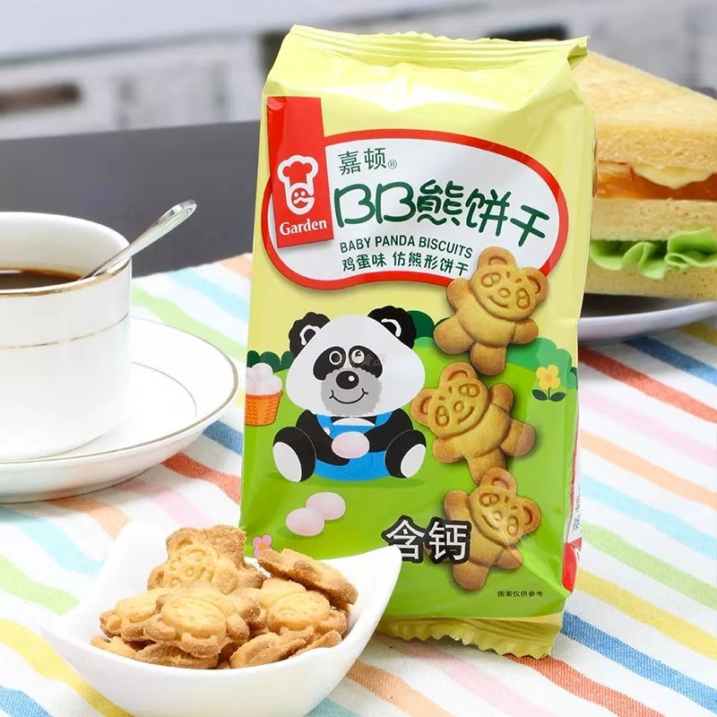 嘉顿动物饼干BB熊手指饼100g儿童高钙磨牙棒辅食零食品雪花酥烘焙_虎窝淘