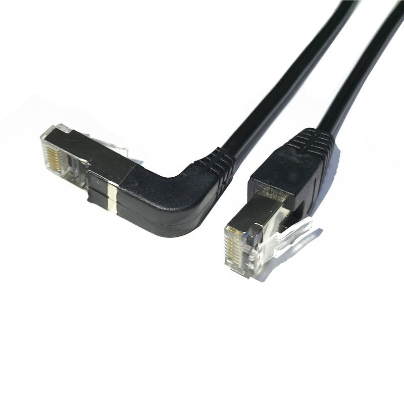 弯头RG45直角上下弯头公对公5E90°度超五类网络8p水晶头连接网线_虎窝淘