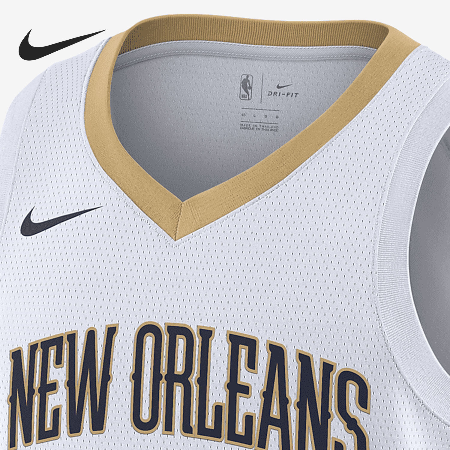 Nike/耐克正品2020赛季新奥尔良鹈鹕队NBA SW男子球衣CW3601-107_虎窝淘