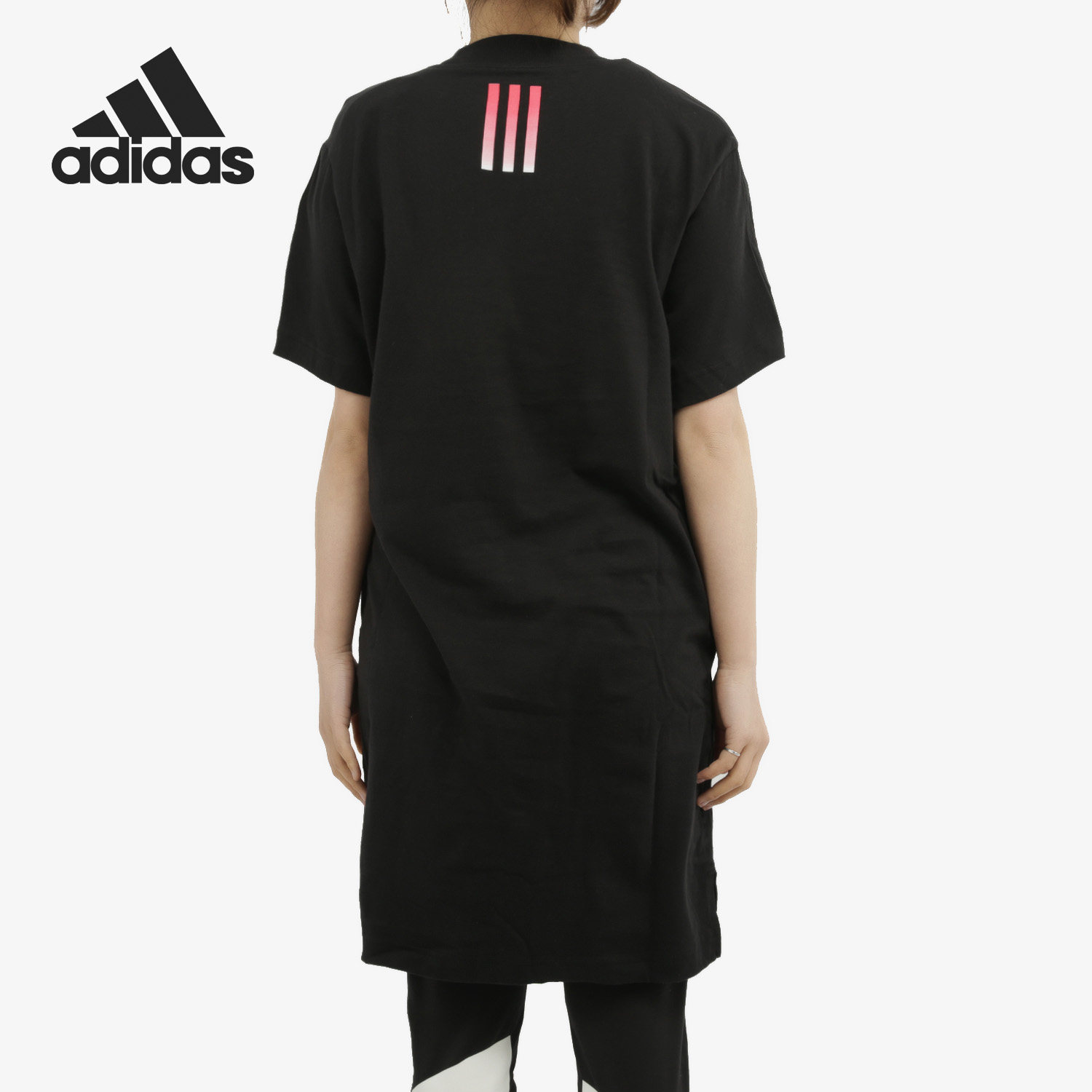 Adidas/阿迪达斯正品 Neo女装2019新款套头收腰运动连衣裙 EJ7095_虎窝淘